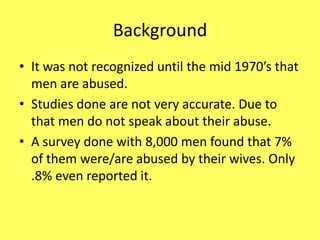 Battered men presentation | PPTX