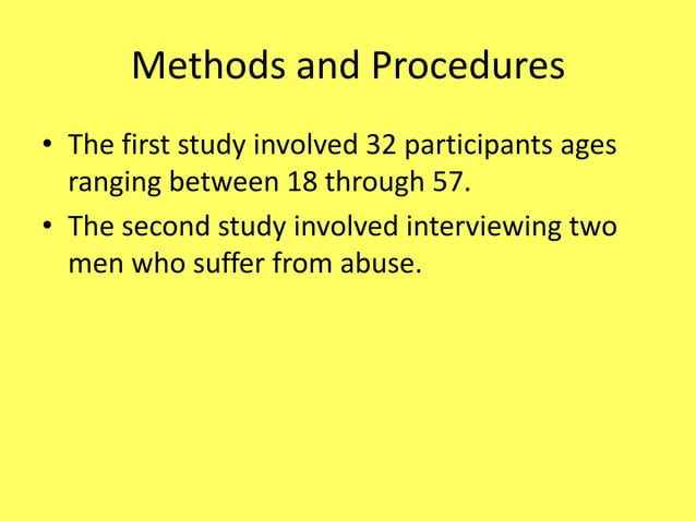 Battered men presentation | PPTX