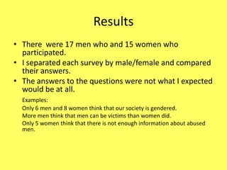 Battered men presentation | PPTX