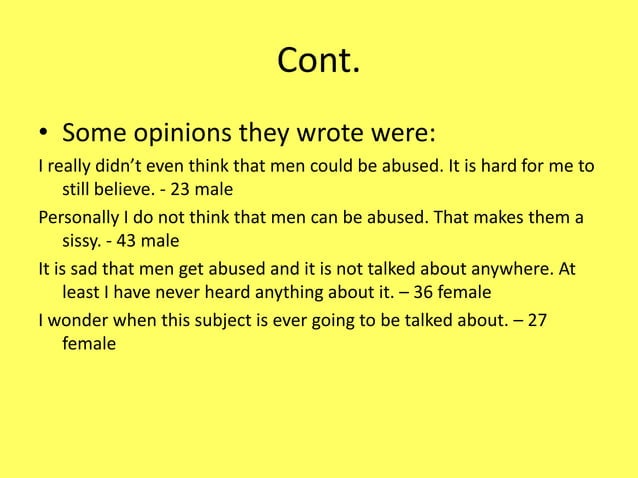 Battered men presentation | PPTX