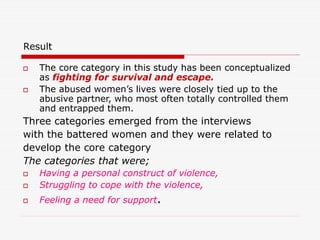 Battered women syndrome;Intimate Partner Violence | PPT