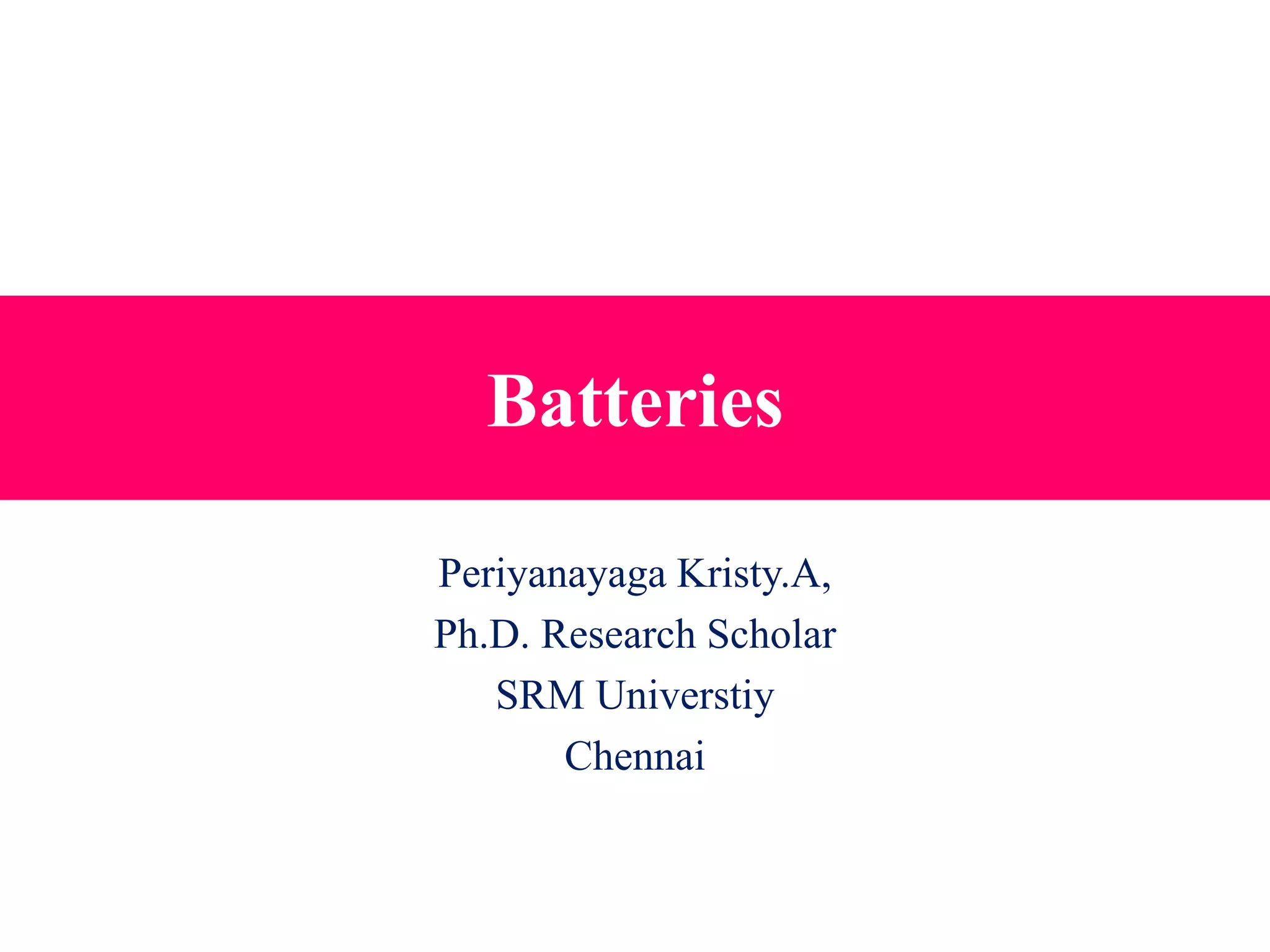 Batteries | PPTX