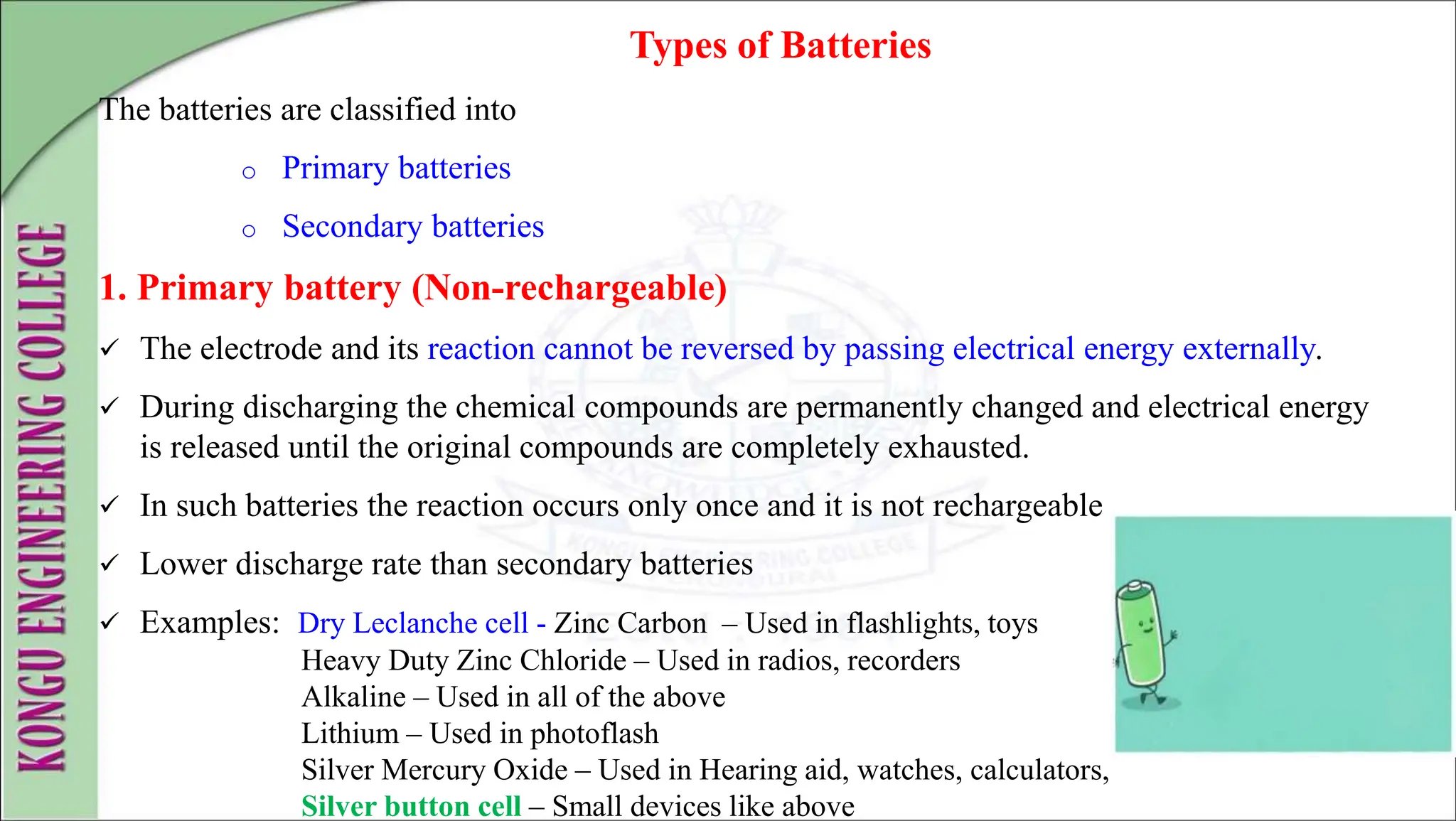 Primary and Secondary Batteries with example.pptx