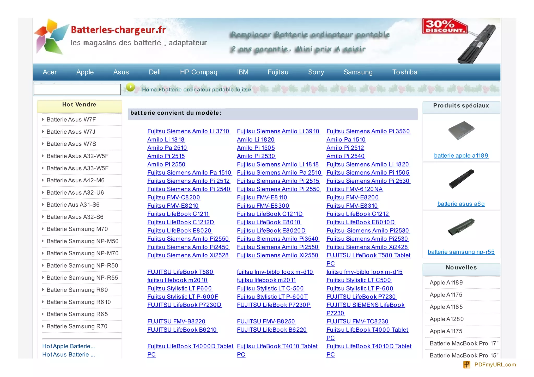 batterie ordinateur portable fujitsu,chargeur | PPT
