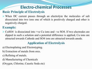 Batteries and Electrochemical Processes | PPT