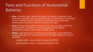 Batteries and its construction | PPT