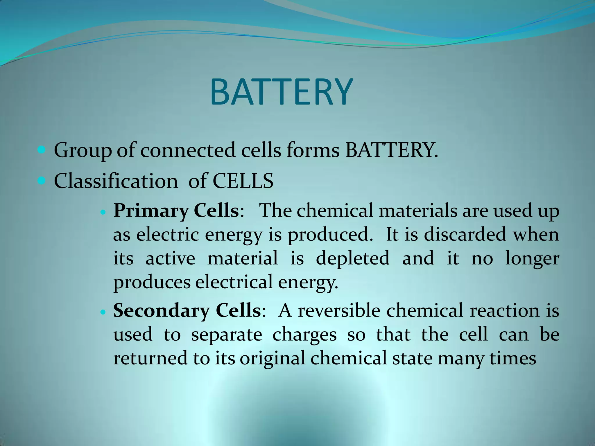 Batteries And Its Maintenance | PPTX