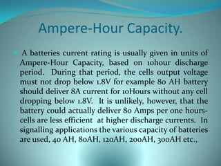 Batteries And Its Maintenance | PPTX
