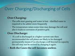 Batteries And Its Maintenance | PPTX