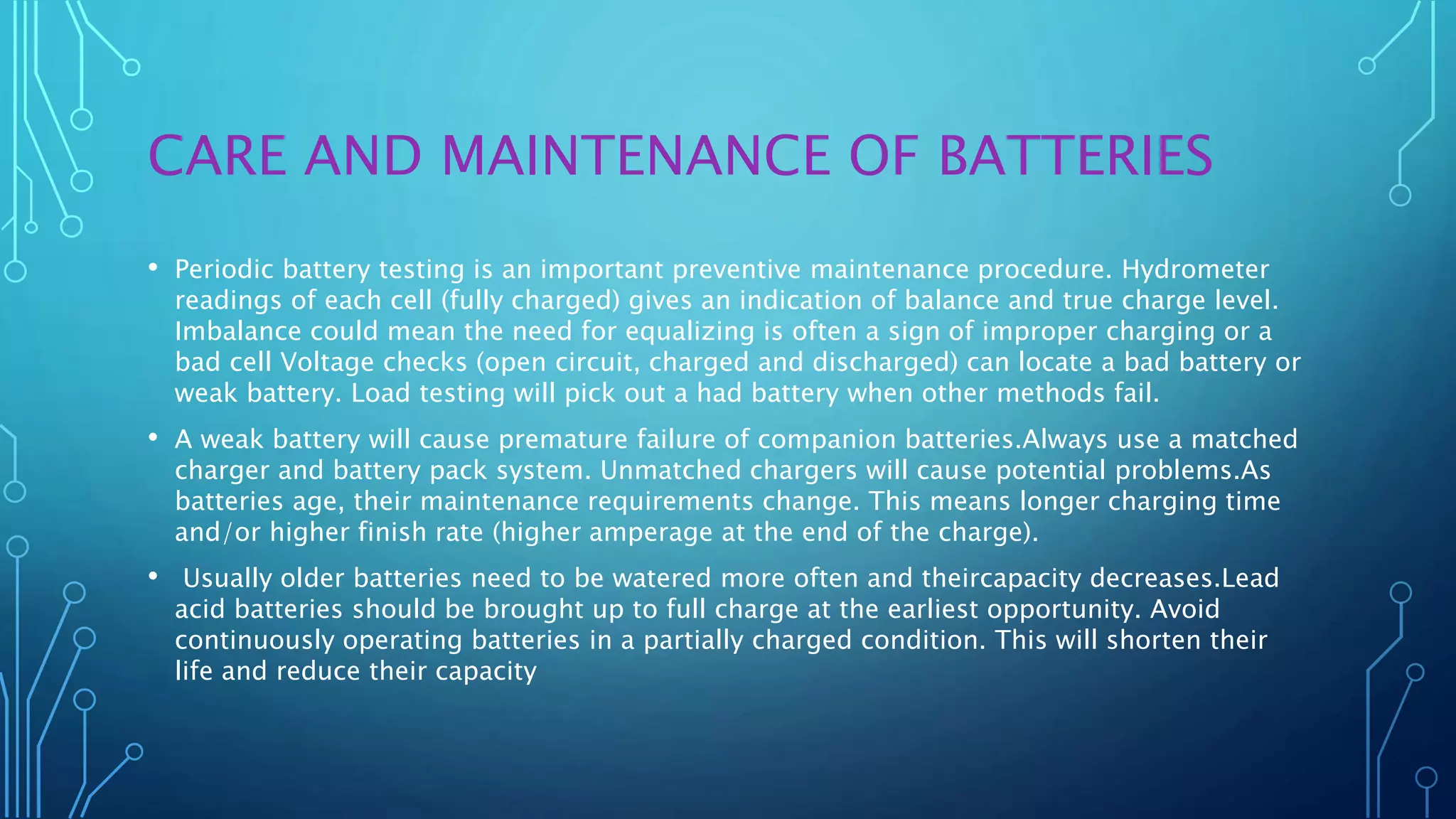 Batteries and their types | PPTX
