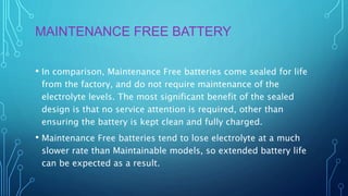 Batteries and their types | PPTX