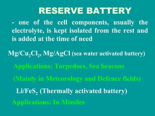 Batteries and types | PPT