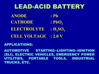 Batteries and types | PPT