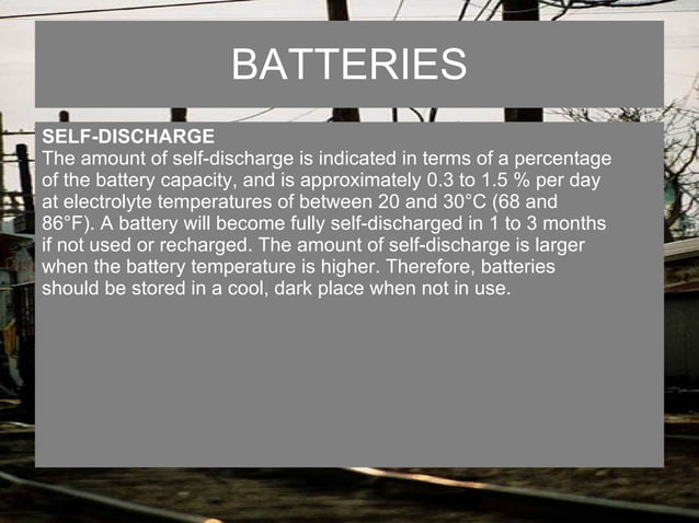 Batteries & charging system | PPT