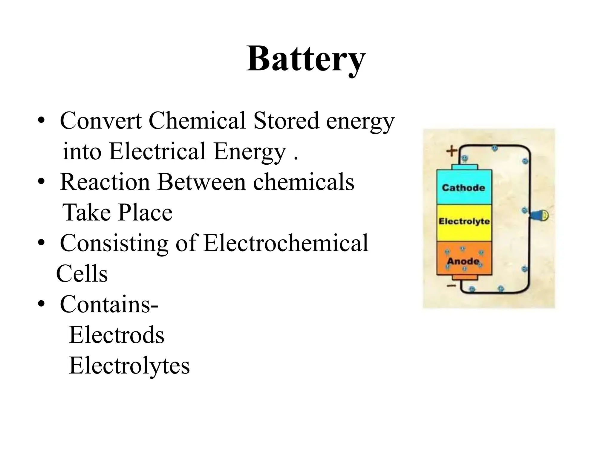 Batteries and the types of battery which is used | PPTX