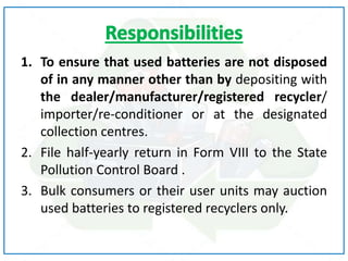 Batteries waste management in cement industry | PPT