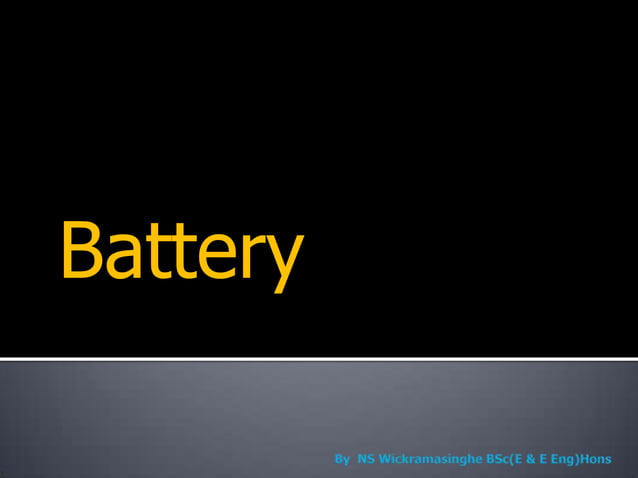 Battery | PPT