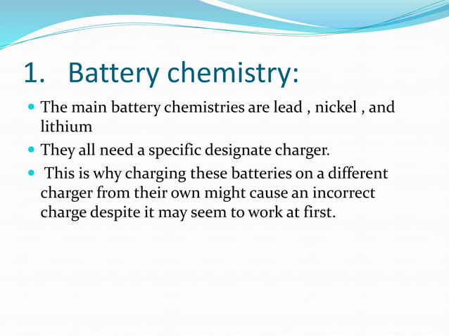 Characteristics of battery | PPTX