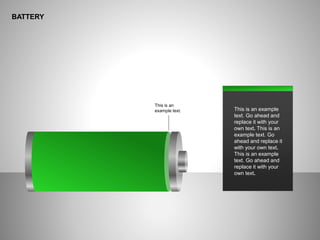 Battery Charge Diagrams (for PowerPoint and Google Slides) | PPTX