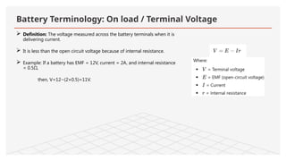 Basics of Battery used in automotive industry. | PPTX