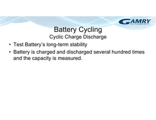 Battery-test-techniques various load cap | PDF | Chemistry | Science