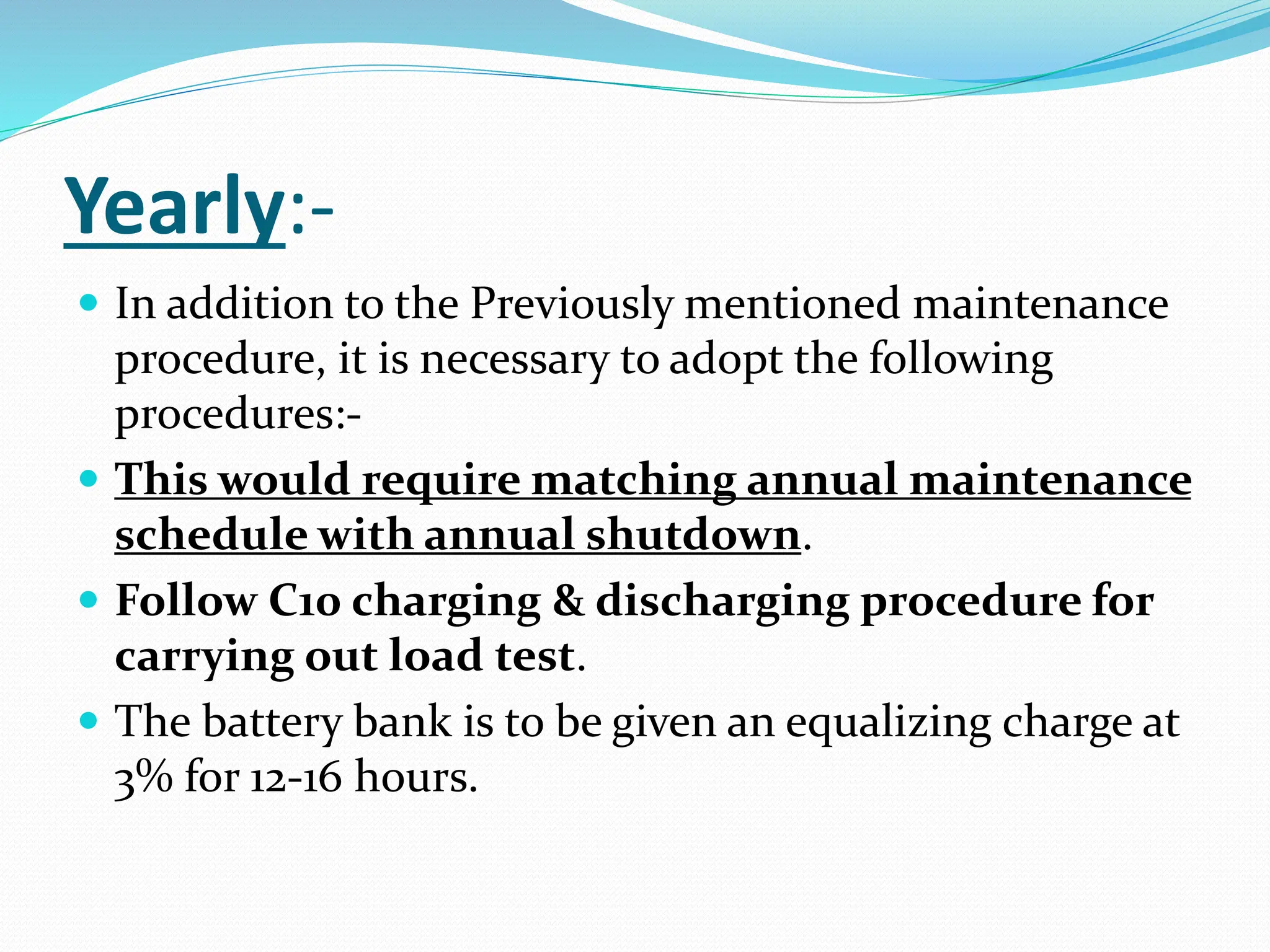 BATTERY BANK AND ITS MAINTENANCE PROCEDURE NEW.pptx