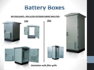 Battery Cabinets, Racks, Enclosures | PPTX
