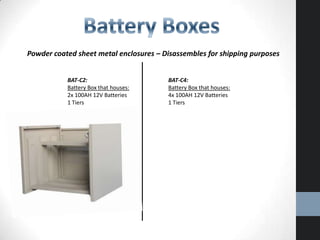 Battery Cabinets, Racks, Enclosures | PPTX