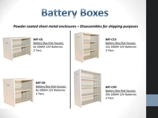 Battery Cabinets, Racks, Enclosures | PPTX