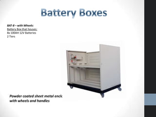 Battery Cabinets, Racks, Enclosures | PPTX