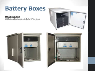 Battery Cabinets, Racks, Enclosures | PPTX