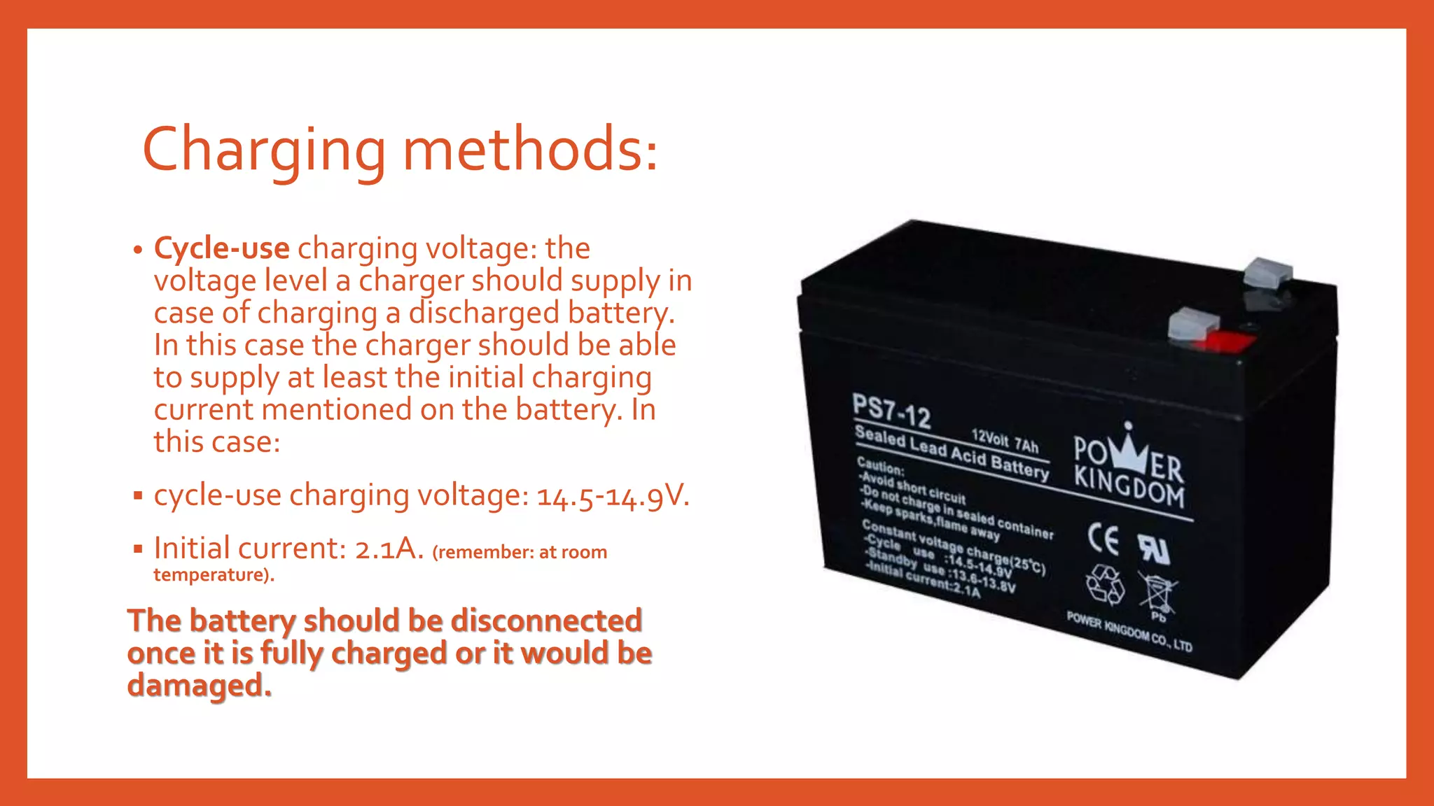 Lead-acid standby Battery charger. | PPTX