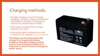 Lead-acid standby Battery charger. | PPTX