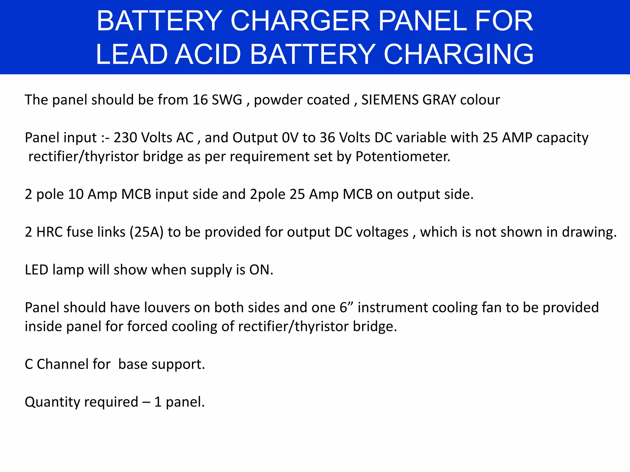 Battery charger panel | PPT