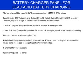 Battery charger panel | PPT