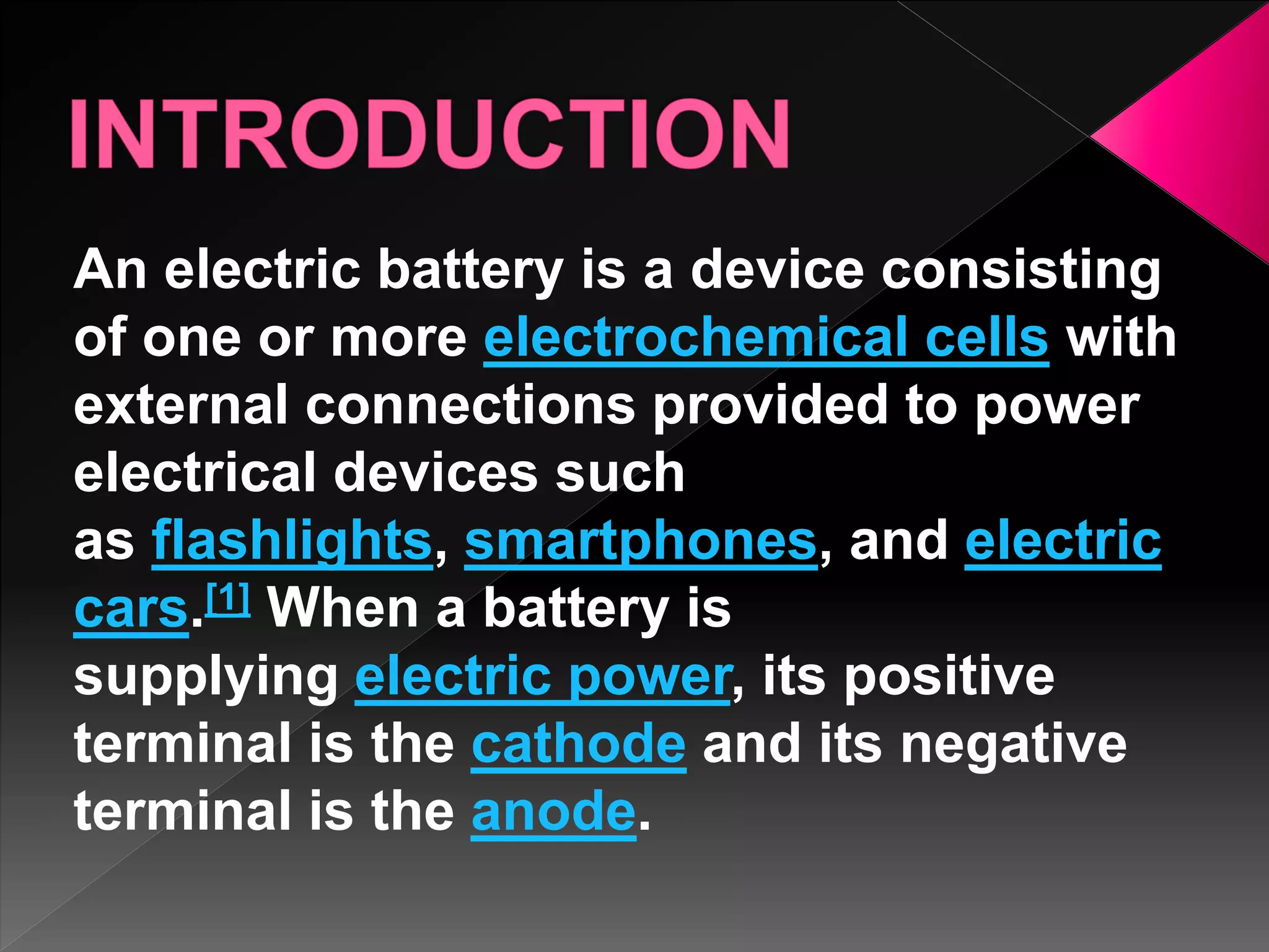 Battery (electricity) | PPTX