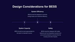 Battery Energy Storage Systems | PPTX