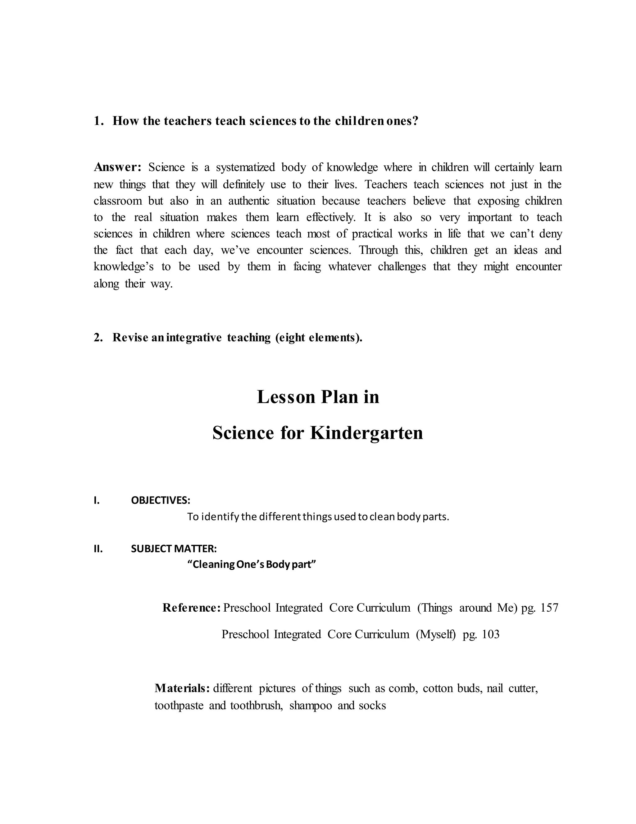 PSED 6 EXAM | DOCX | Children\'s Music | Music