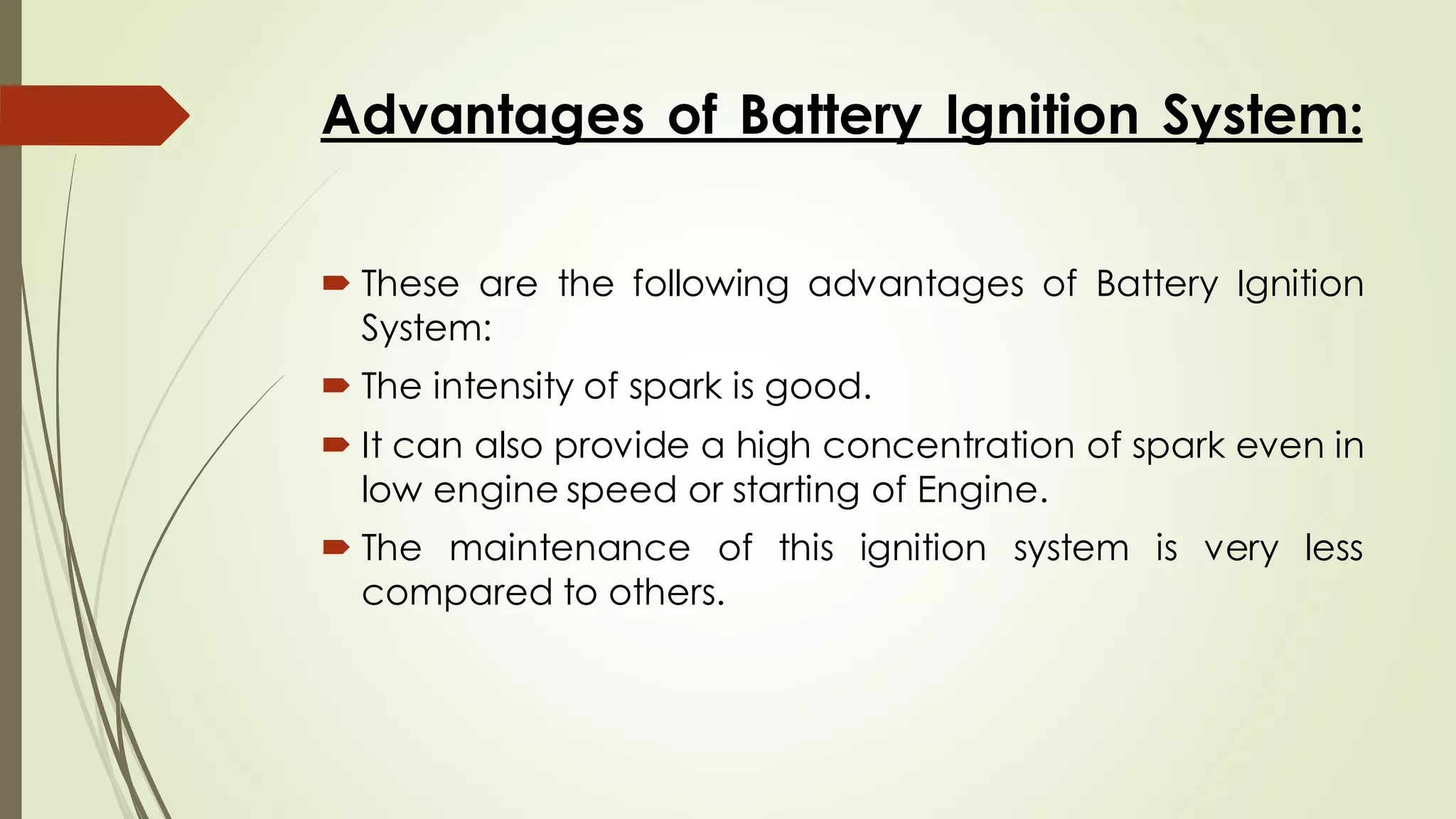 Battery ignition system | PDF
