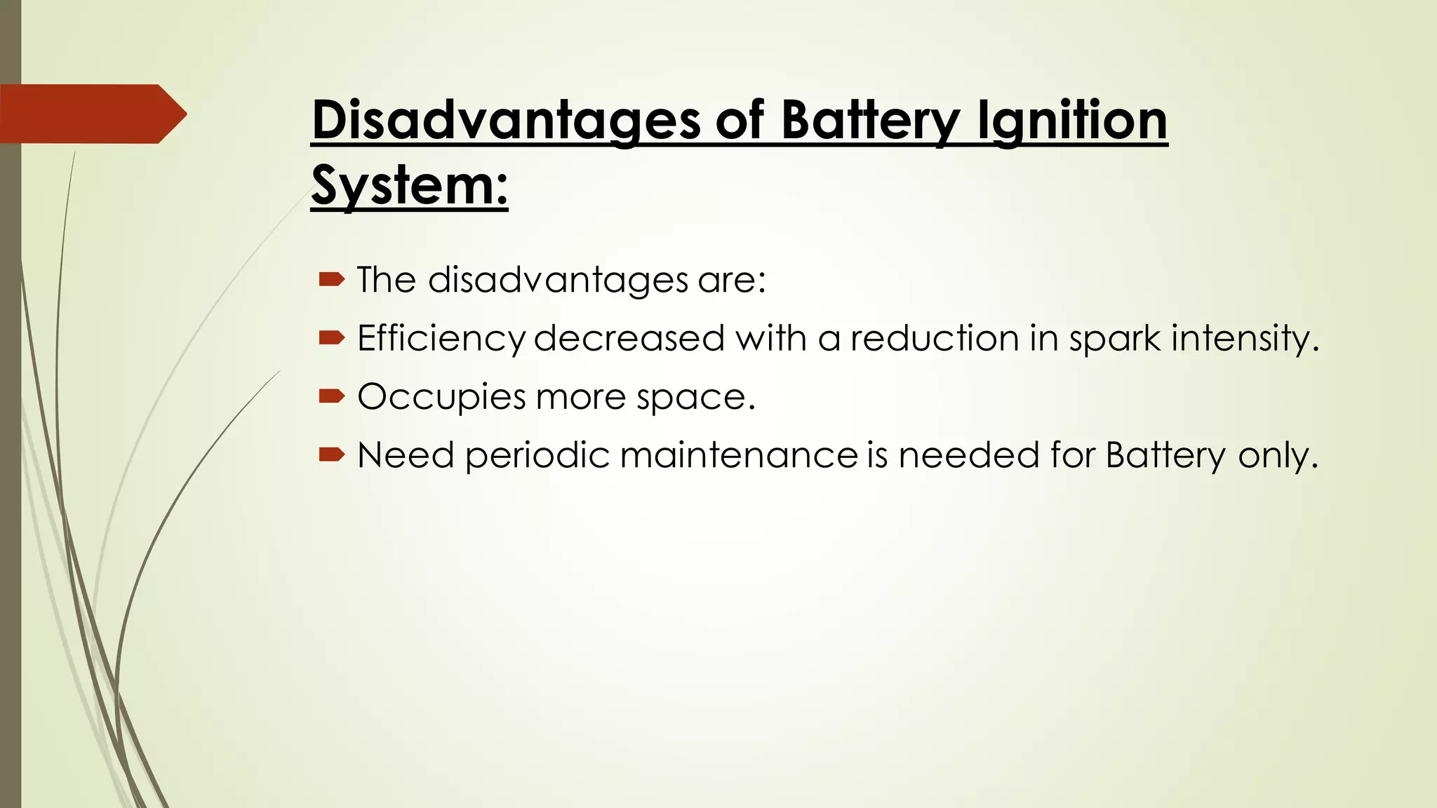 Battery ignition system | PDF