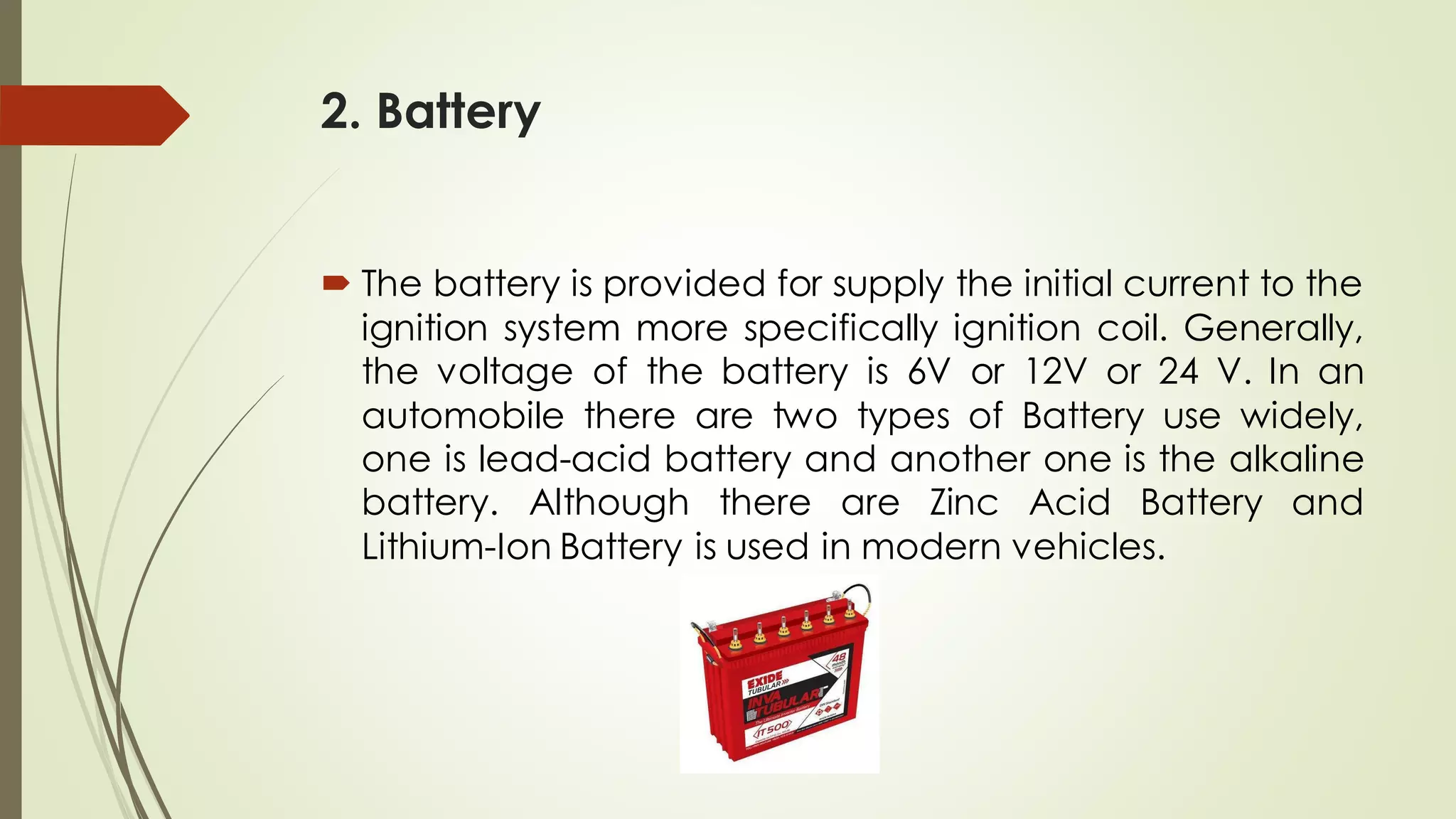 Battery ignition system | PDF