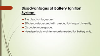 Battery ignition system | PDF