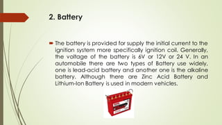 Battery ignition system | PDF