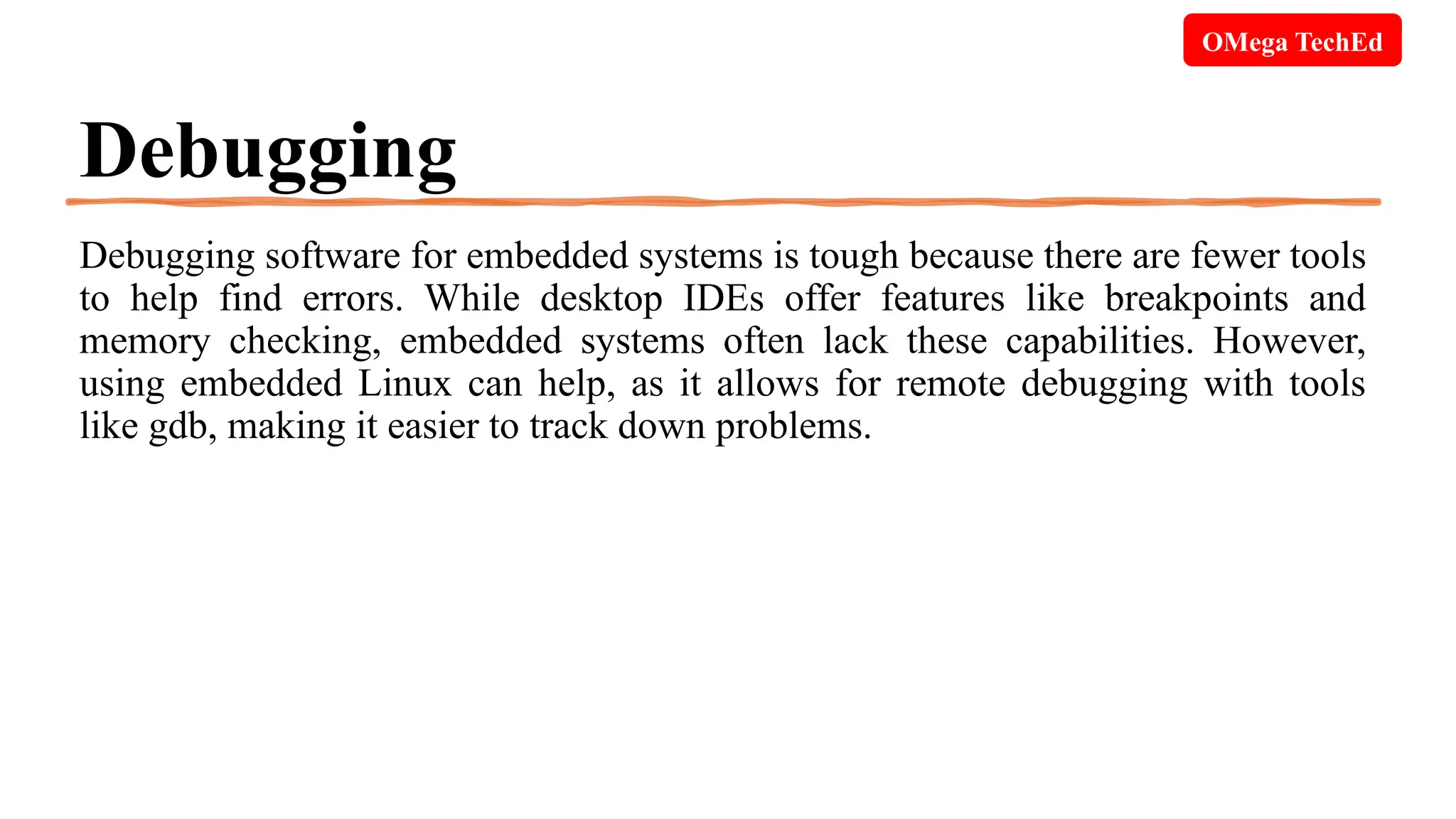 Performance and Battery Life, Libraries, Debugging. | PPT