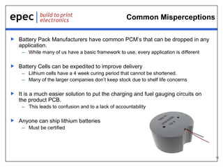 Battery Pack Development Timeline and Expectations | PPT