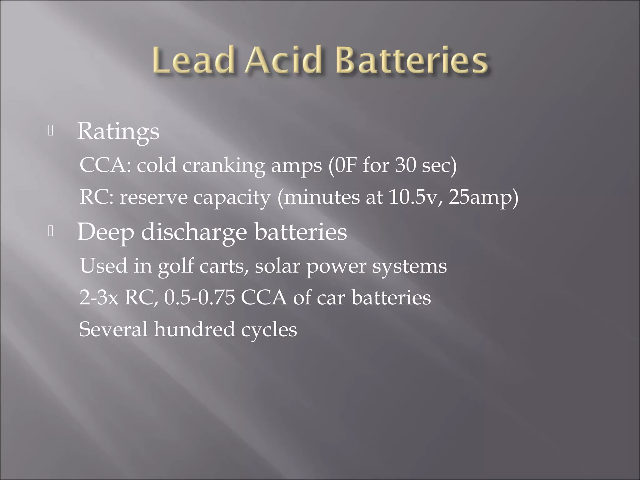 Battery ppt | PPT