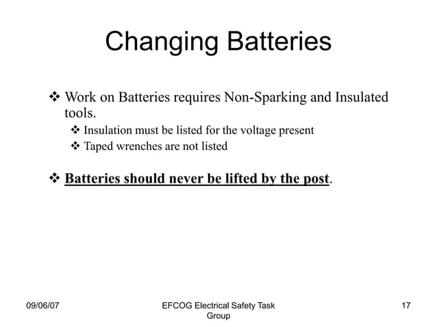 battery_safety.ppt | Chemistry | Science
