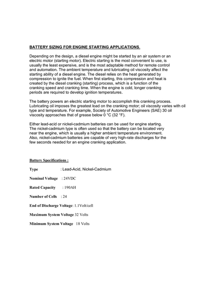Battery specifications and calculation | PDF | Physics | Science