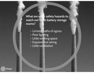 Battery Storage Room Fire Protection | PDF