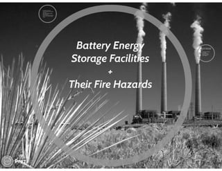Battery Storage Room Fire Protection | PDF